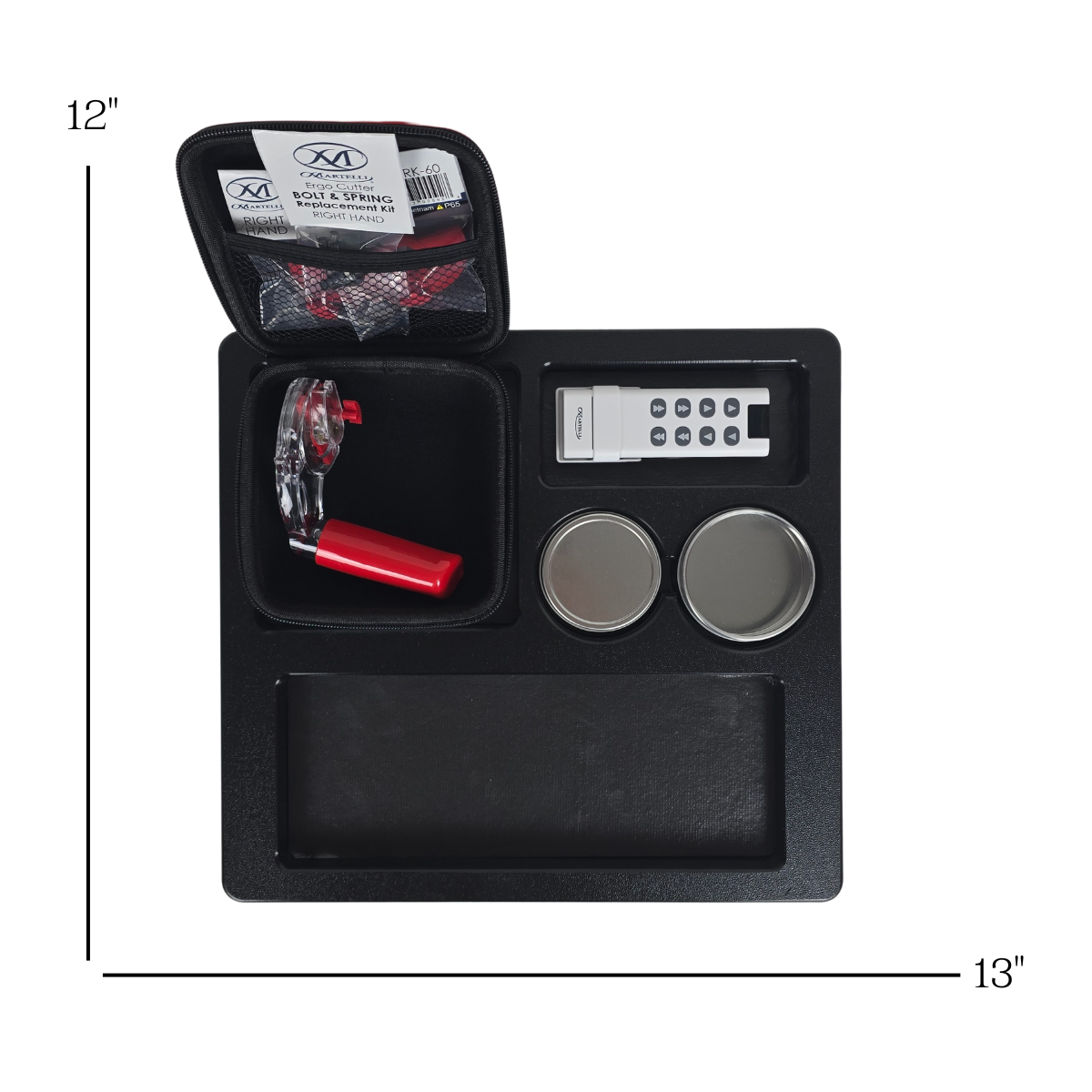 Martelli Enterprises | The Right Tool the Right Way: Remote Tray Organizer