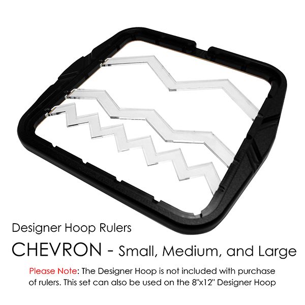 Hoop Ruler Chevron | Free Motion & Binding | Martelli Enterprises